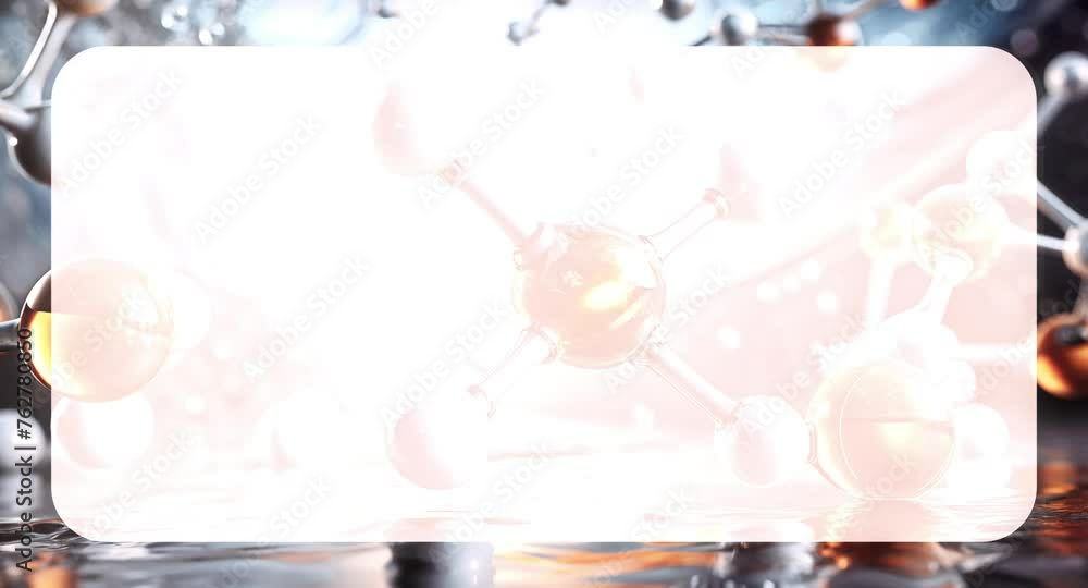 3D Atoms and Molecules in Science Themed Video with Title Description ...