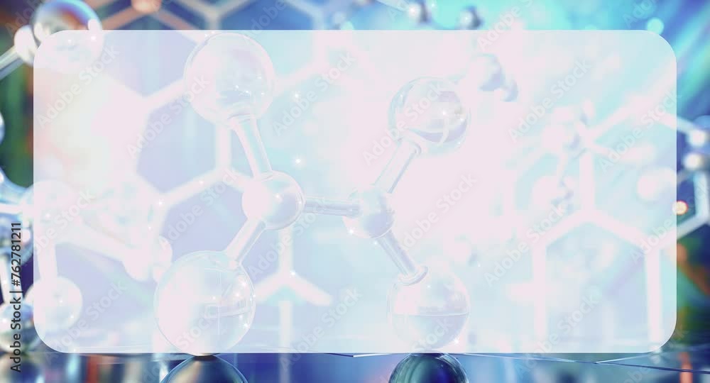 Vidéo Stock 3D Atoms and Molecules in Science Themed Video with Title ...