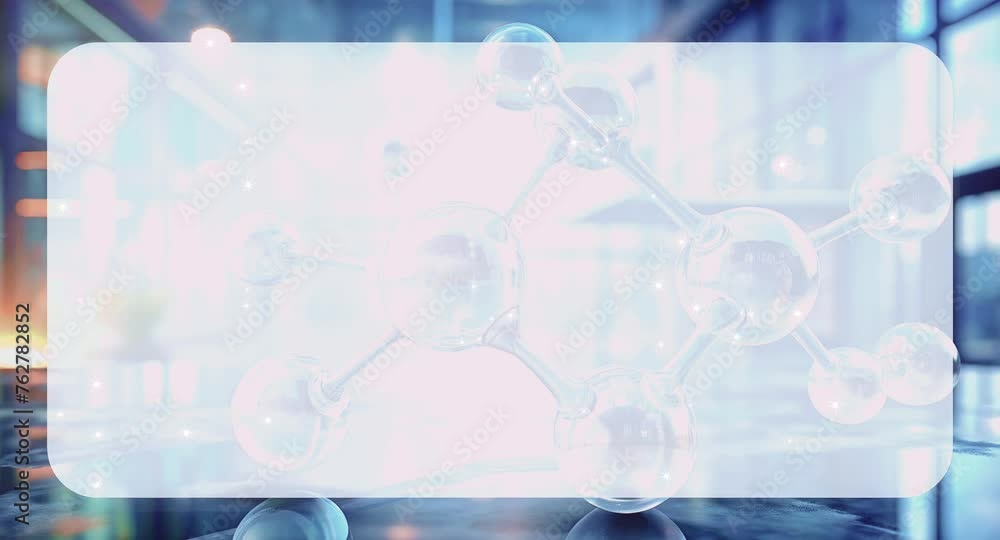 3D Atoms and Molecules in Science Themed Video with Title Description ...