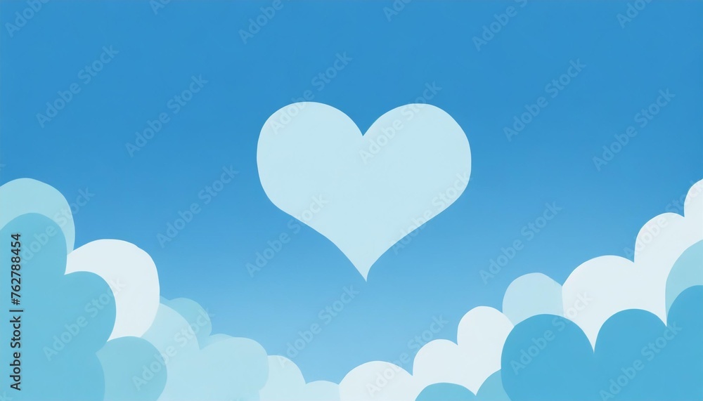 beautiful sky love blue aesthetic heart wallpaper valentine s day ...