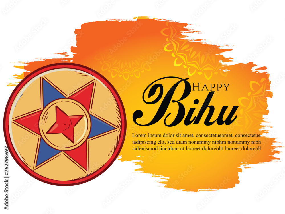 happy bihu social media poster template., Greeting background with ...