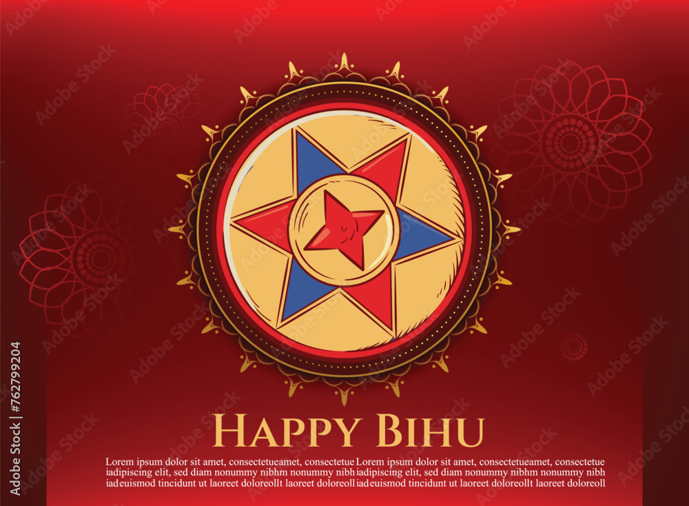 happy bihu social media poster template., Greeting background with ...