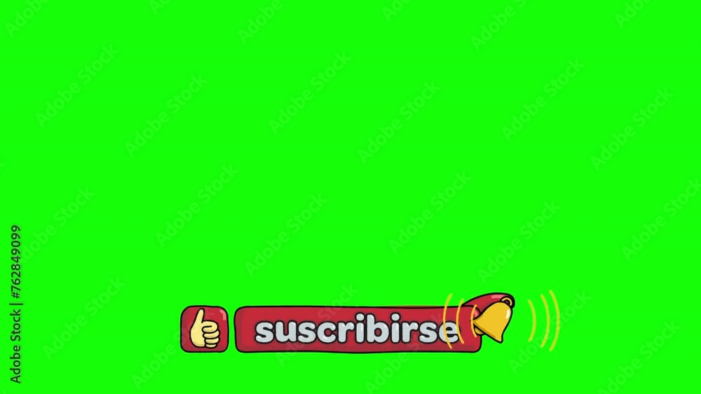 Subscribe like and bell button click animation fun handrawn cute 4K ...