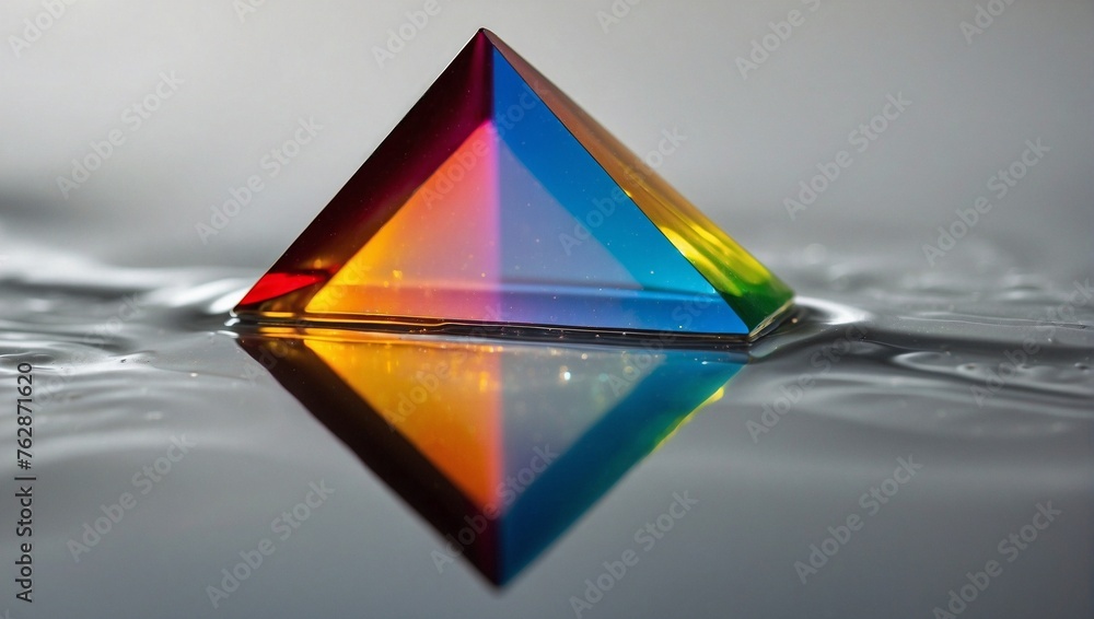 Rainbow Prism: Photograph sunlight passing through a glass prism ...