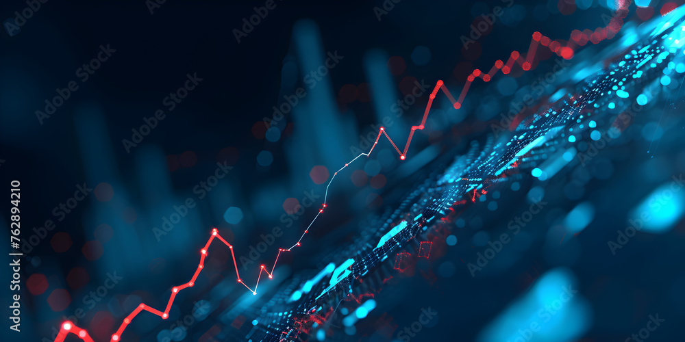 Stock market chart graph diagram and indicators, Stock Illustration ...