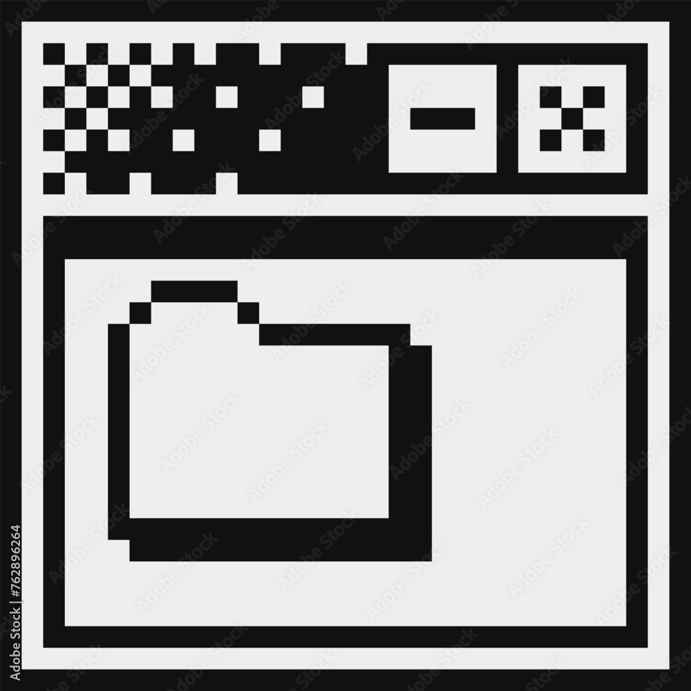 Window interface pixel art abstract cyberpunk background flat style ... Window interface pixel art abstract cyberpunk background flat style ...