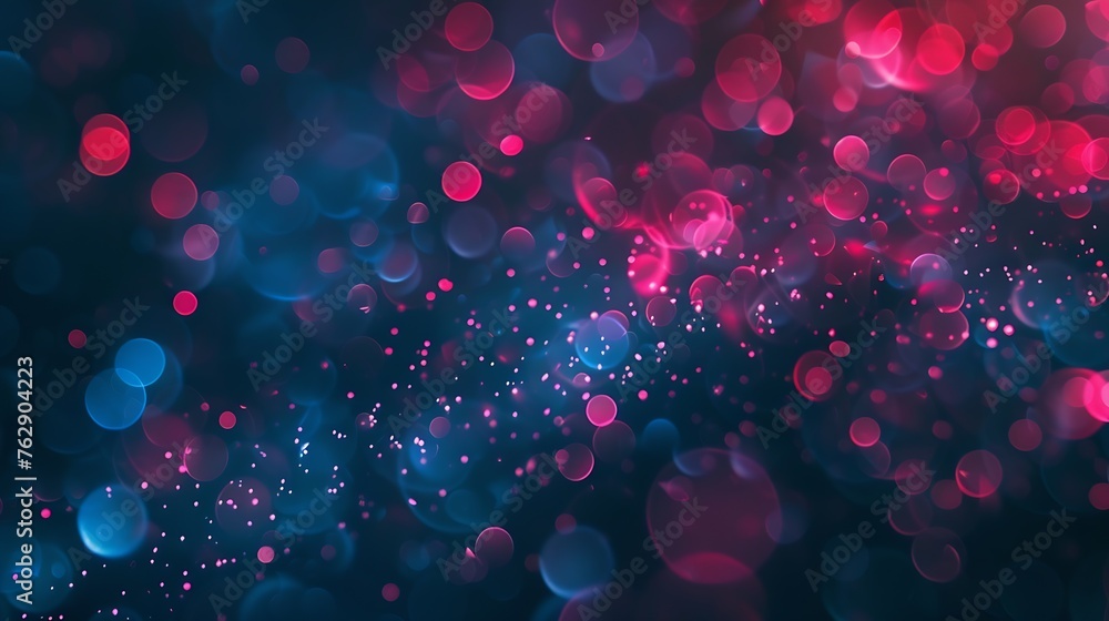 Color bokeh light Defocused glow overlay Blur pink blue red neon glow ...
