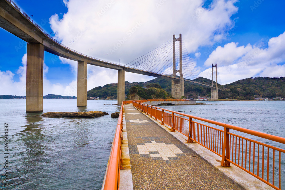 Yobuko Ohashi Bridge is a cable-stayed bridge with a total length of ...