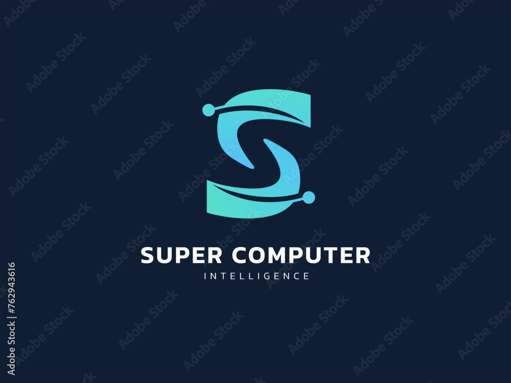 Artificial intelligence letter "S" supercomputer technology Analysis ...