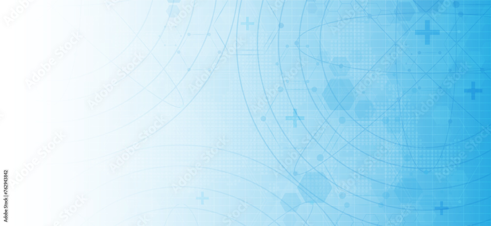 Health care and abstract geometric medical background with icons ...