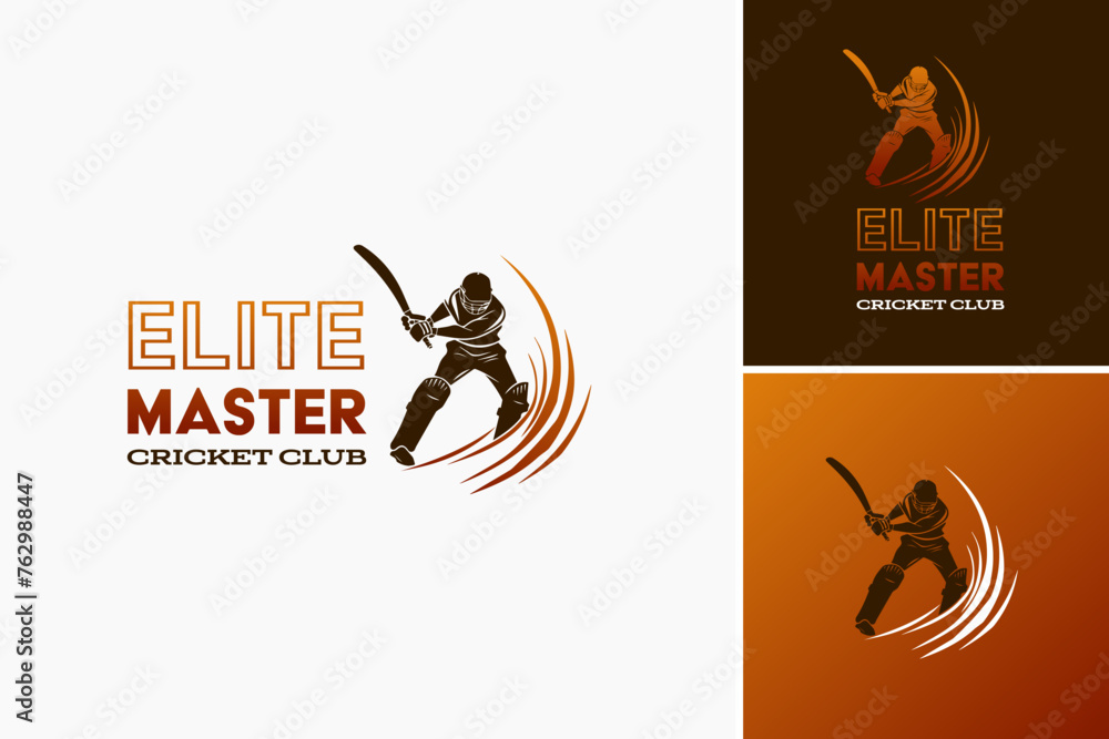 Elite Mater Cricket Club Logo Template embodies excellence and mastery ...