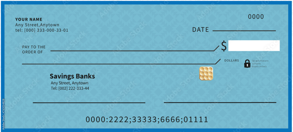 Poster bank cheque template – Wall Art | UkPosters