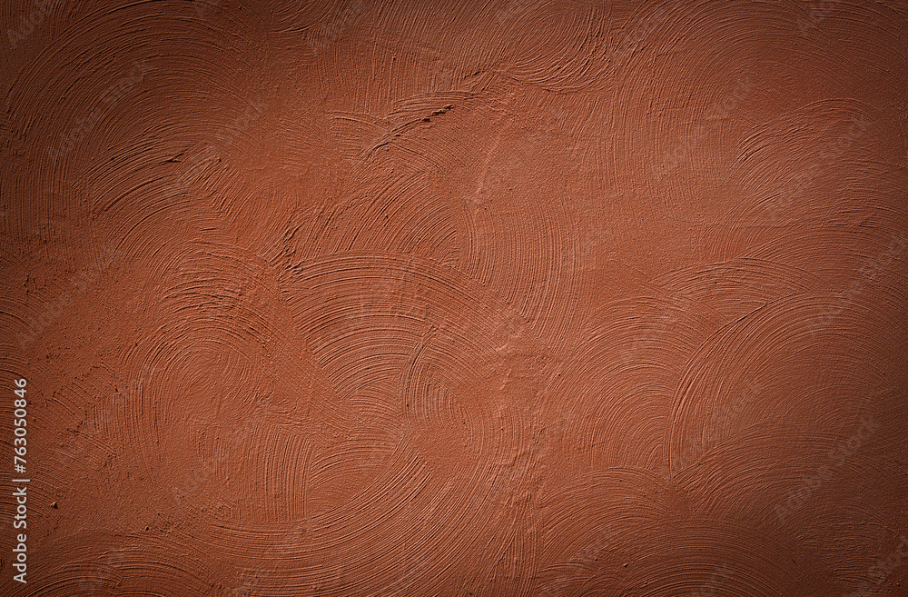 Cement Red plaster wall have rough surface concrete. For texture ...