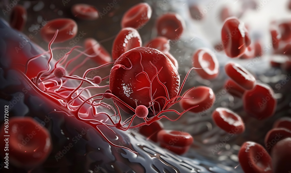 Visualizing Blood Clot Formation in Veins. Platelets, Fibrin, and Red ...