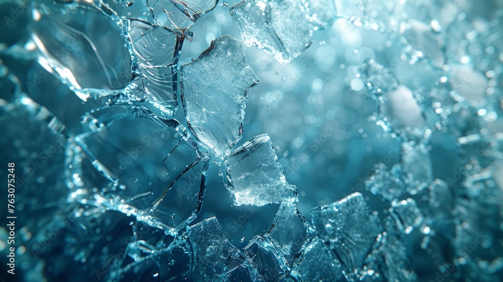 The broken glass effect is a realistic crack in the glass that is ...