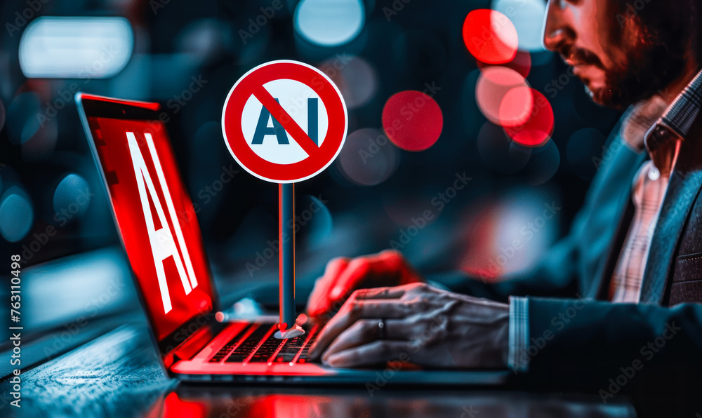 An image symbolizing the restriction or prohibition of artificial ...