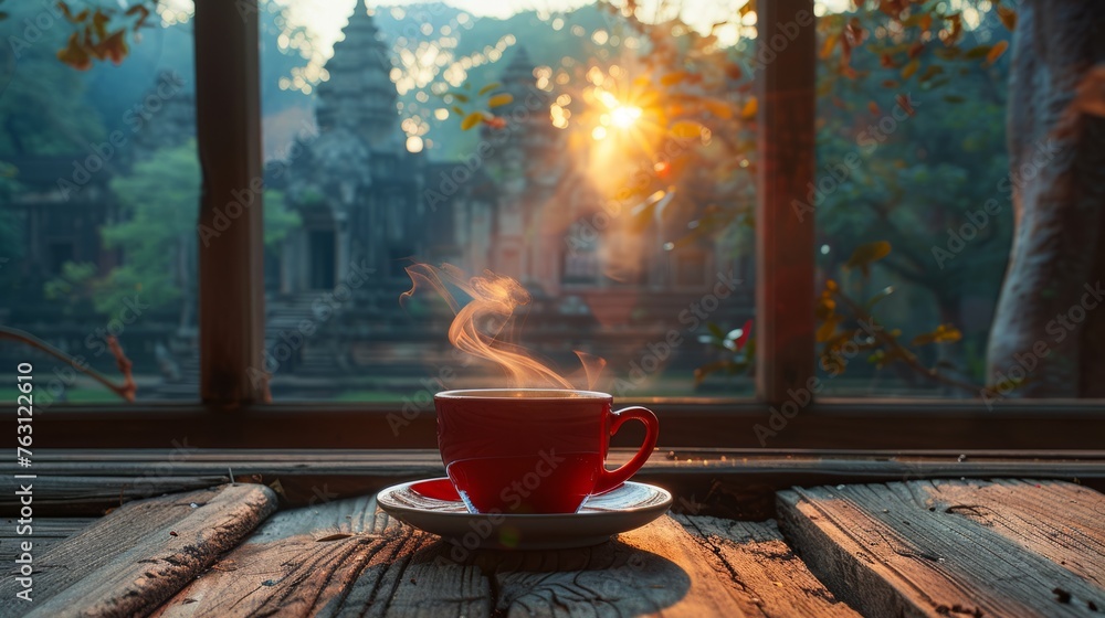 Angkor Wat, the beautiful ancient architecture of Cambodia The morning ...