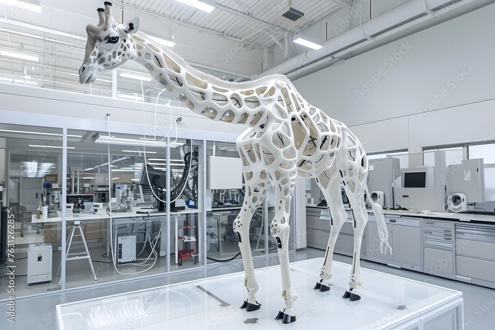 3D Printed Giraffe Takes Shape in High-Tech Lab: A Giant Leap in ...