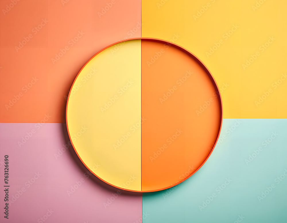 Abstract background of a circle placed centrally over a background ...