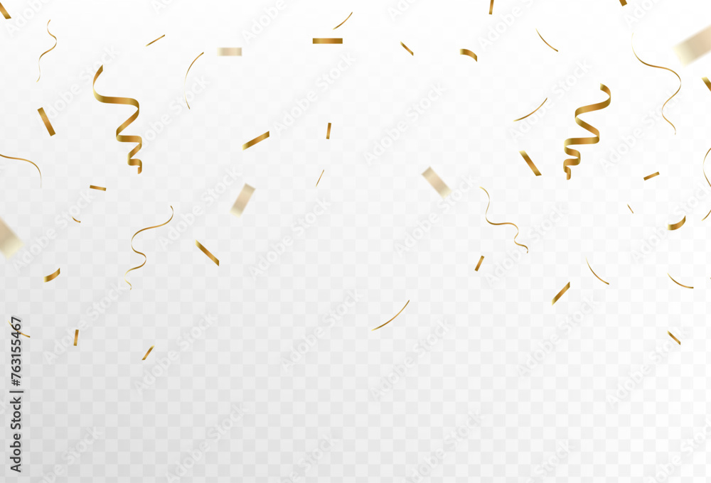 Confetti explosion on transparent background.Bank Sheet. Fly. Vector ...