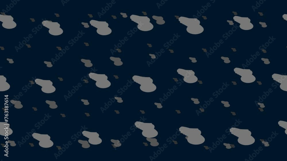 Sanding machine symbols float horizontally from left to right. Parallax ...