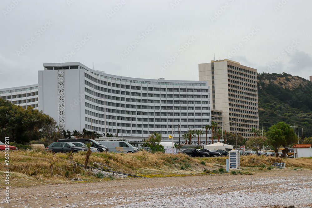 Rhodes, Greece- April 15, 2023: Sol Cosmopolitan by Melia, an all ...
