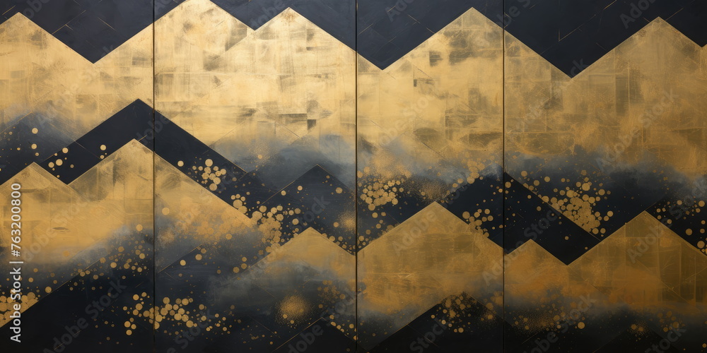 Representation of passing time, age, periods and eras, abstract vintage ...