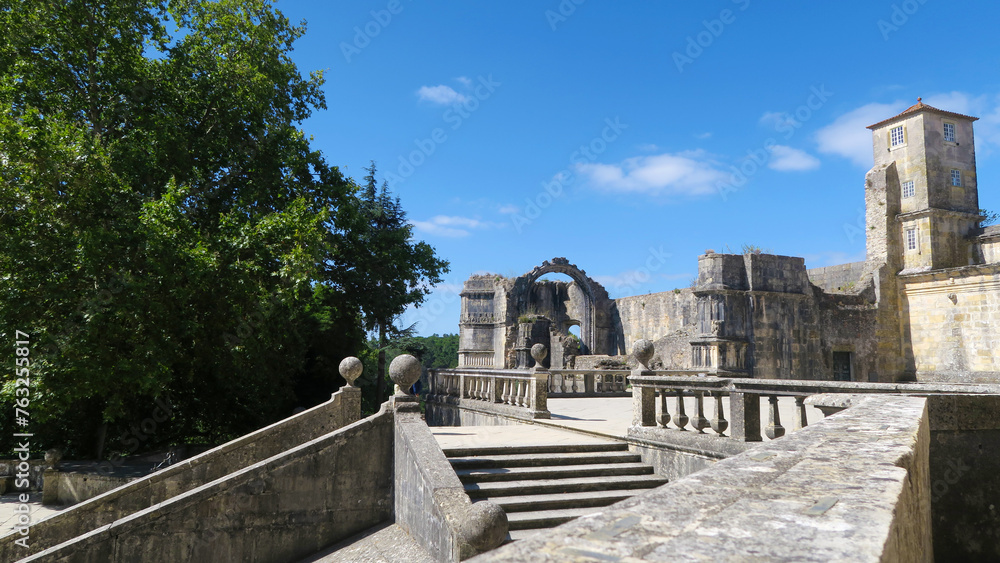 Convento de Cristo, Tomar, Portugal. The Convent of Christ is part of ...