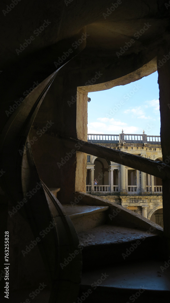 Convento de Cristo, Tomar, Portugal. The Convent of Christ is part of ...