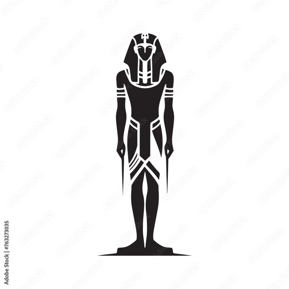 Legendary Akhenaten Silhouette Depiction - Immortalizing the Legend of ...