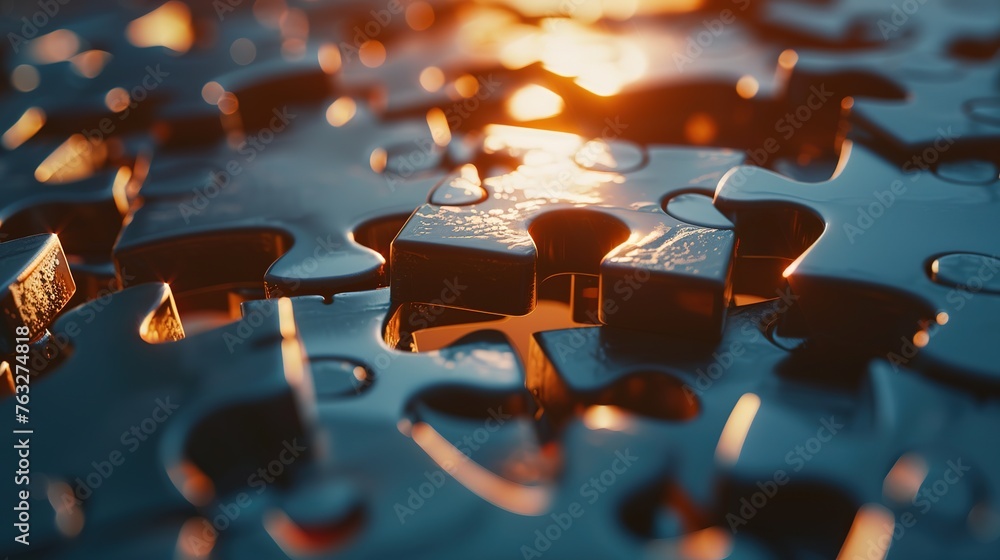 puzzle pieces fitting together, representing the synergy and cohesion ...