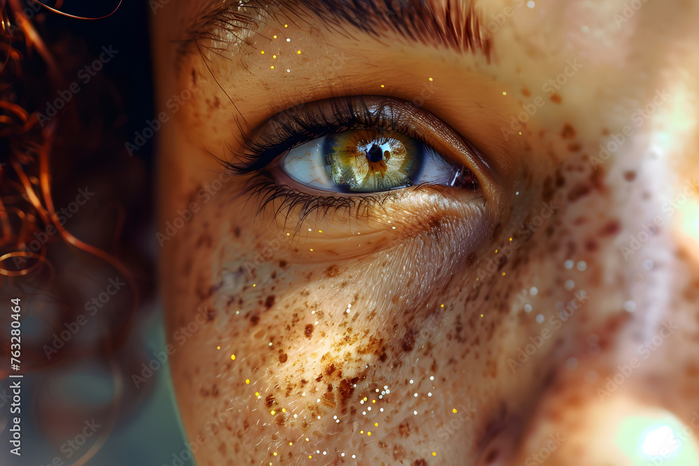 Her skin, kissed by the sun, bore the warmth of a thousand summer days ...