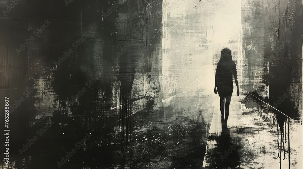 Abstract noir film aesthetics collide with the forensic details of a ...