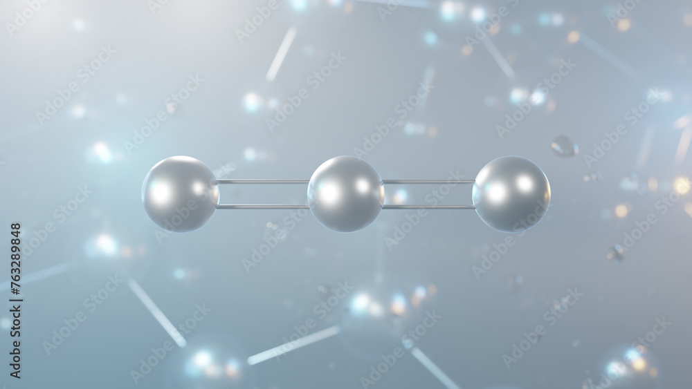 titanium dioxide molecular structure, 3d model molecule, titanium(iv ...
