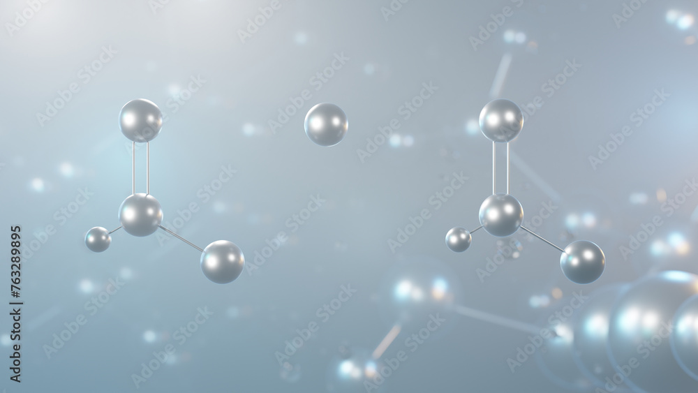 calcium formate molecular structure, 3d model molecule, animal feed ...