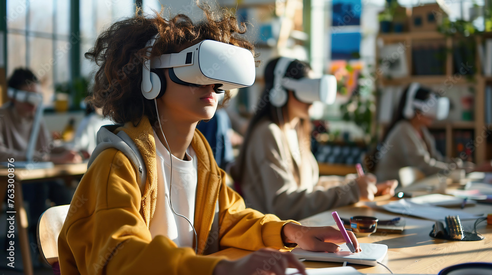 Education in the metaverse: a virtual classroom where students interact ...
