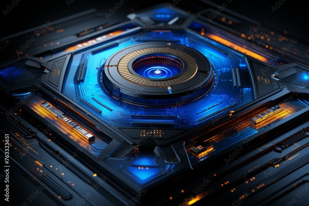 Digital Fingerprint Scanner Scan Biometric Identity And Access