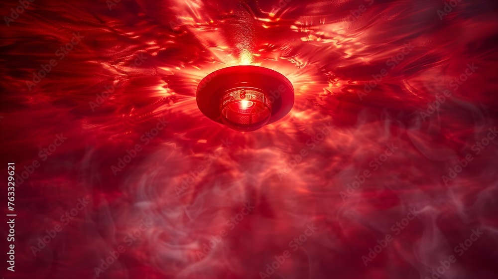The Importance of a Red Smoke Detector on a Ceiling as a Vital Safety ...