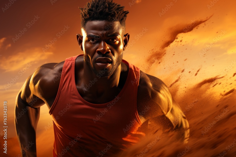 the intensity of a sports event with dynamic action shots, featuring a ...