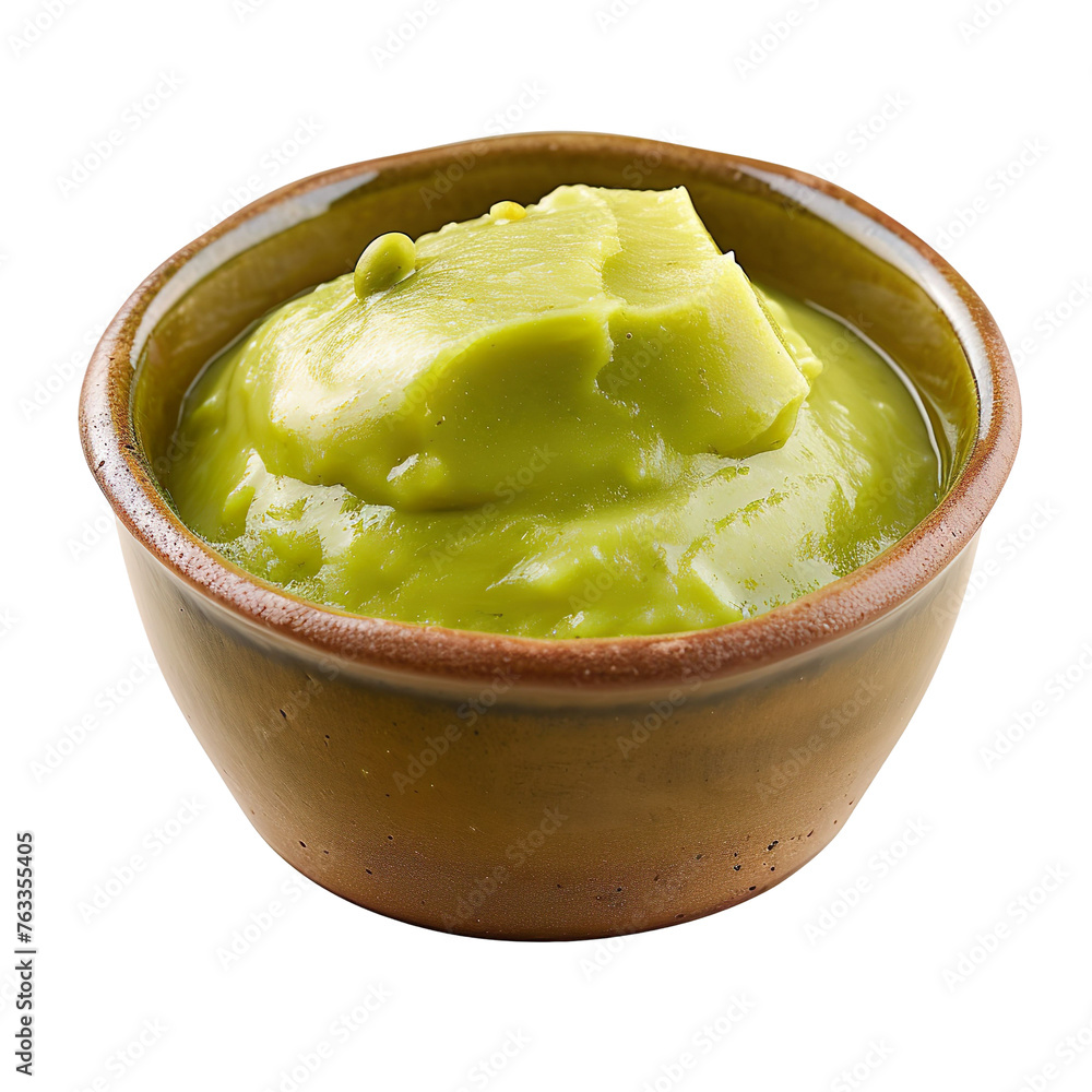 front view of Pease Pudding with a traditional split pea puree, served ...