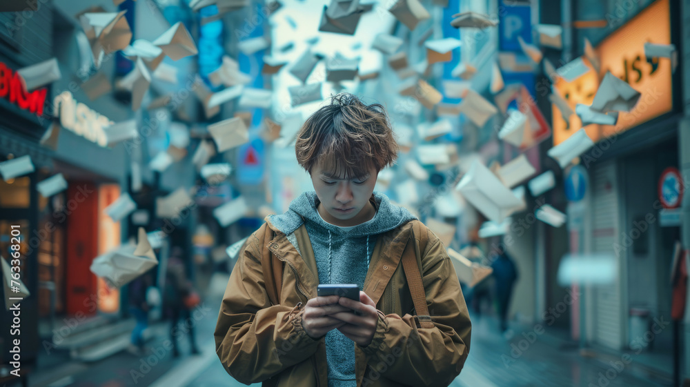 Digital saturation: Portray the overwhelming influx of data and ...