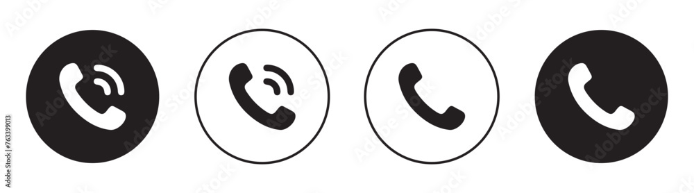 Call icon vector, phone call icon. Telephone call sign, Contact us icon ...