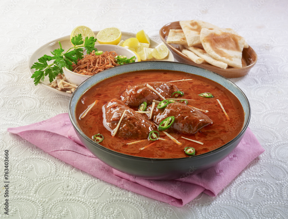 Nihari or Nehari, Nihari is a stew originating in Lucknow, It consists ...