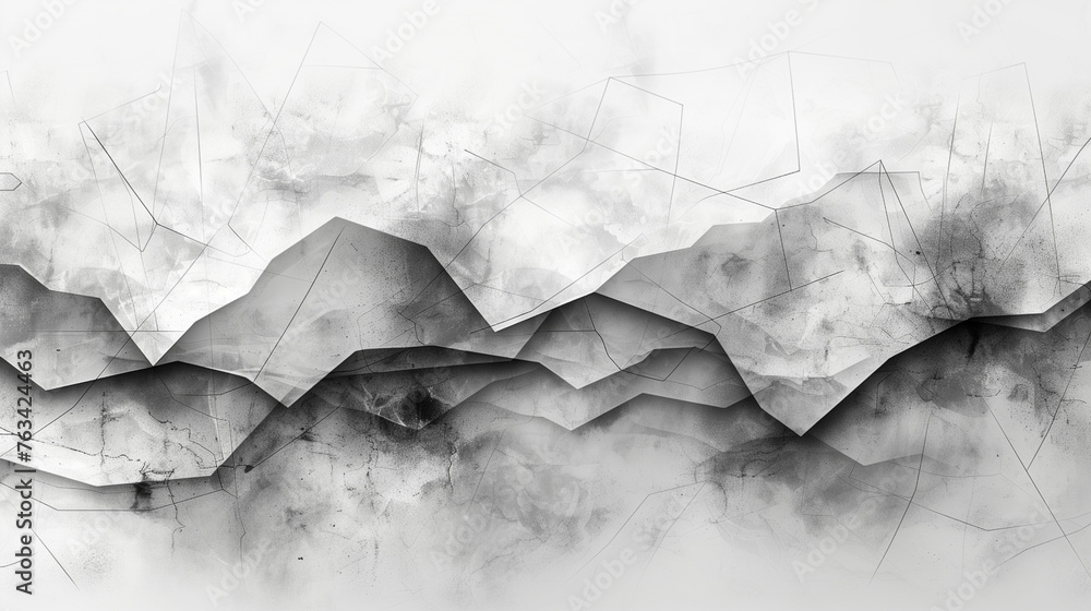 abstract white background geometric design of faint shapes and lines ...