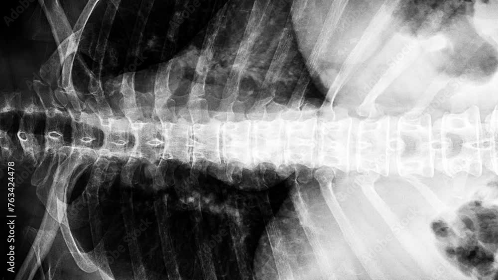 Time lapse of MRI human body scan, timelapse of monochrome magnetic ...