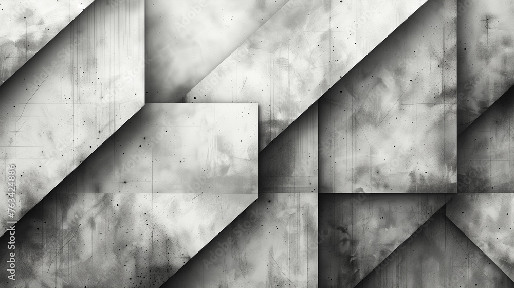 abstract white background geometric design of faint shapes and lines ...