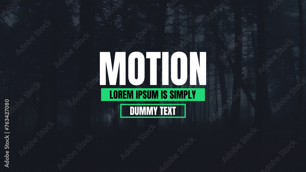 Motion Titles Stock Template | Adobe Stock