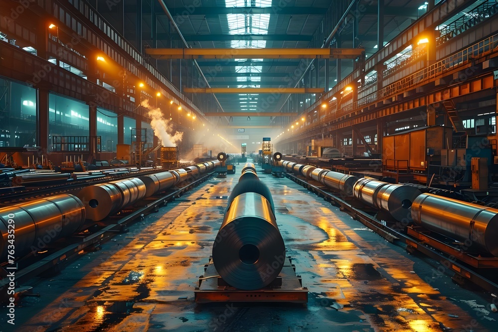 Efficient Manufacturing Processes in Action: Large Industrial Machinery ...