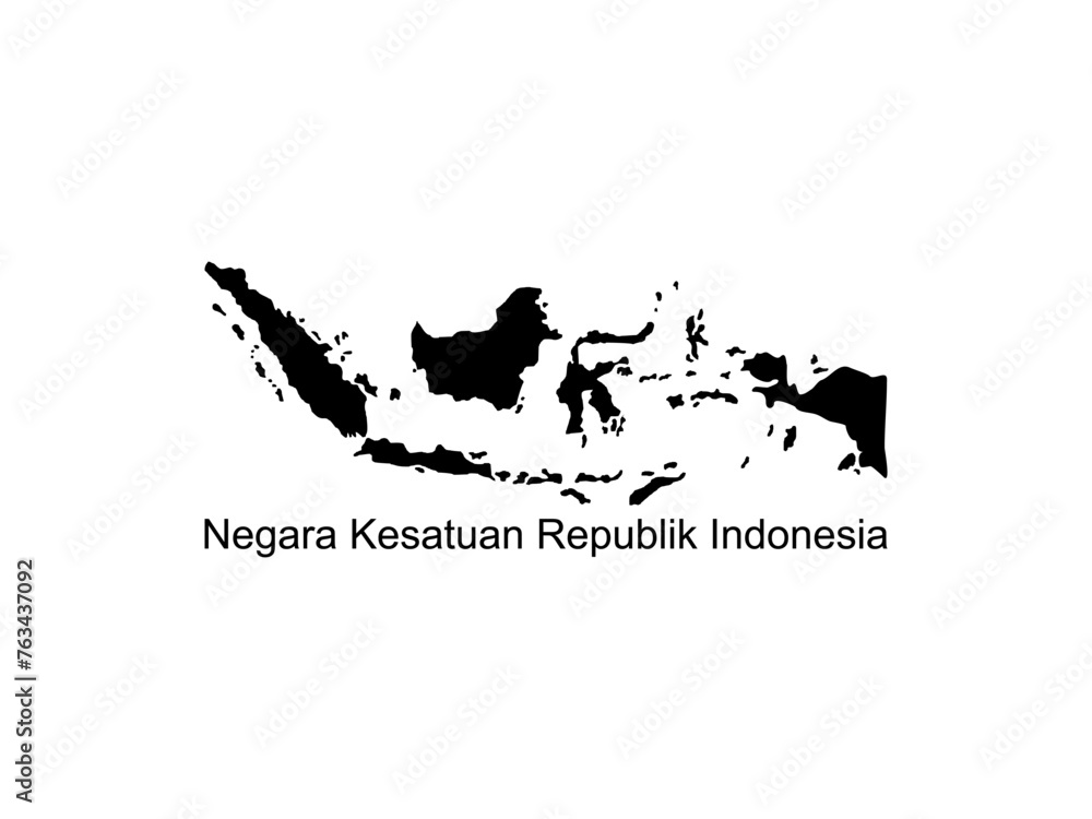 Vektorová grafika „NKRI, Negara Kesatuan Republik Indonesia, Indonesia ...