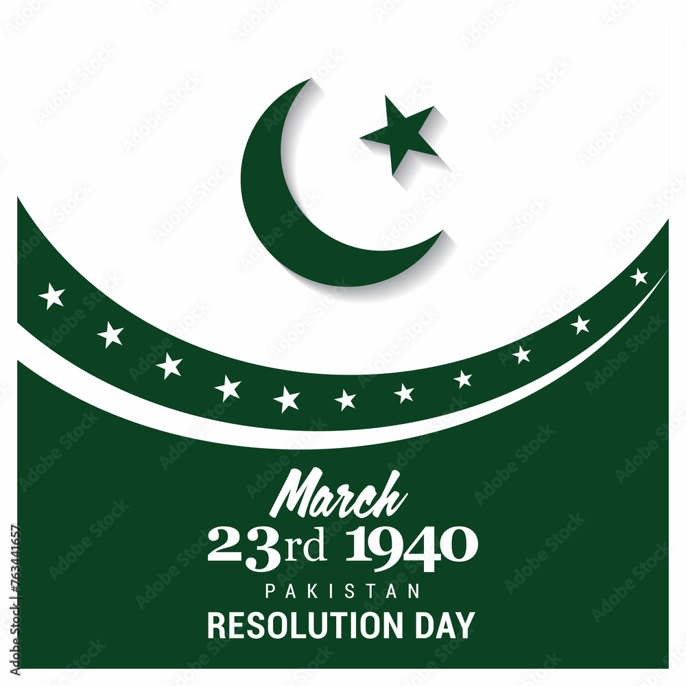 Pakistan vector illustration. Happy Pakistan Day on March 23rd ...